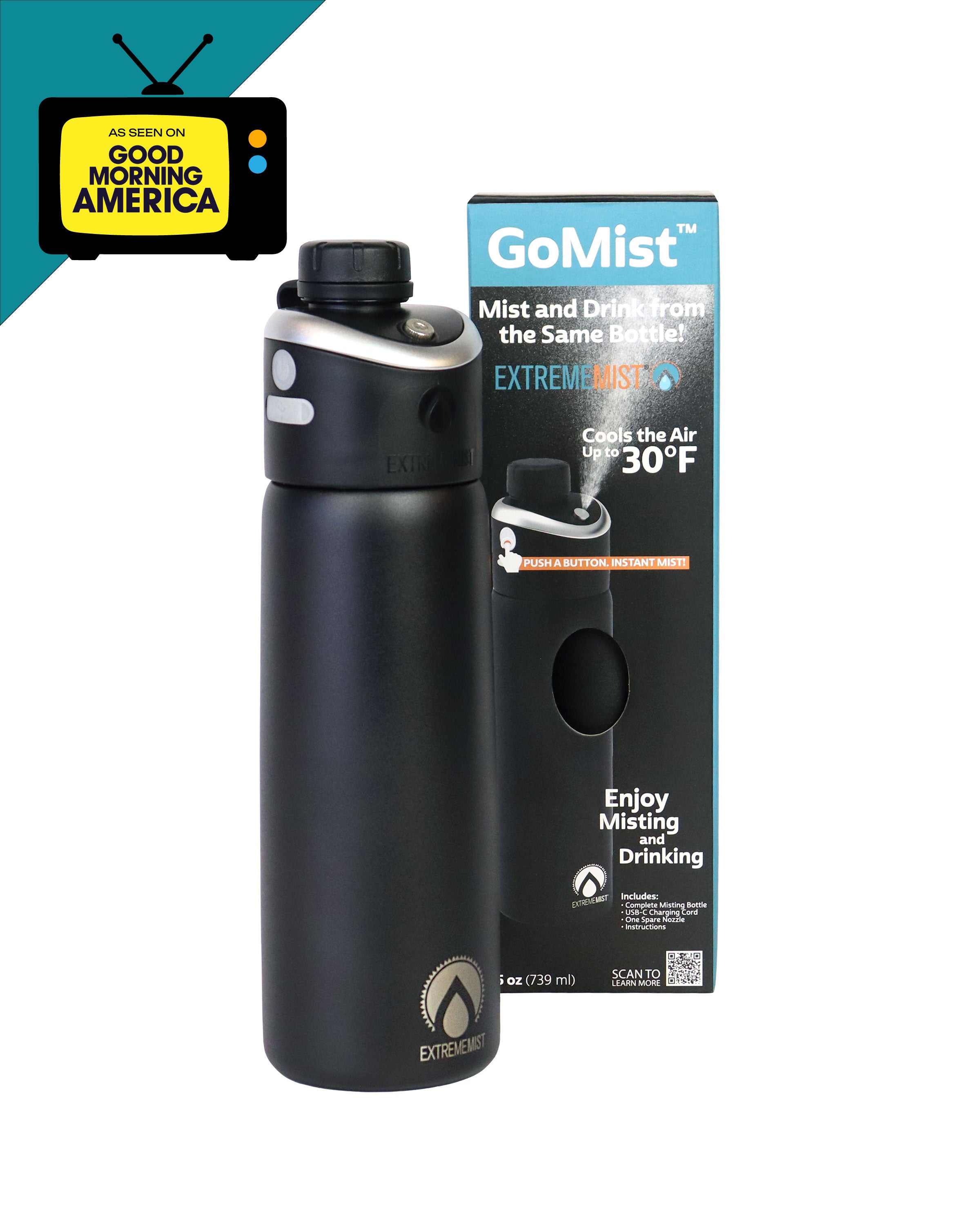 Misting & Drinking Water Bottle – Ultra-Fine Mist | ExtremeMist®